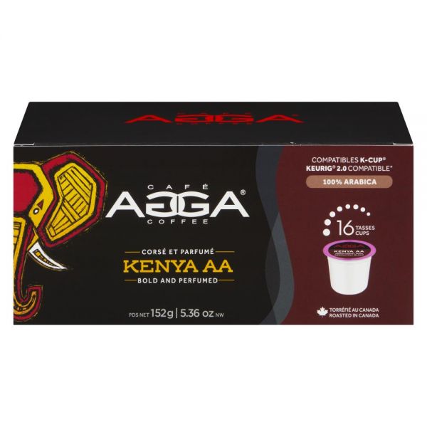 Café K-Cup Kenya | CAFÉ AGGA V.I.P. INC | Aliments du Québec