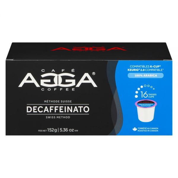 Café K-Cup Decaffeinato | CAFÉ AGGA V.I.P. INC | Aliments du Québec
