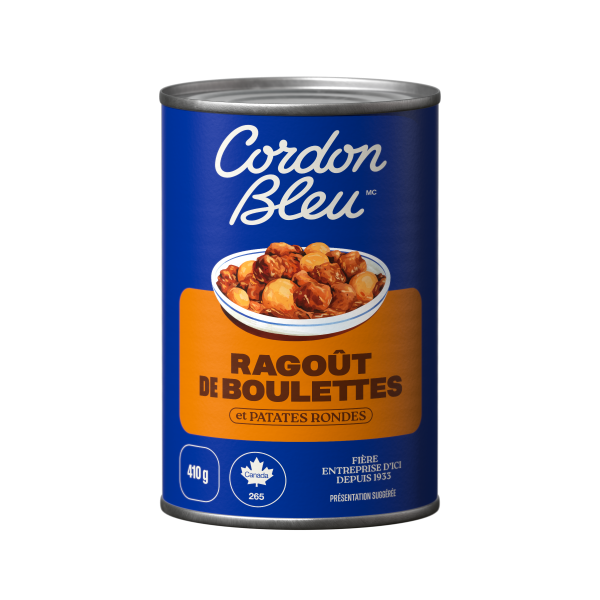 Ragoût de boulettes et patates rondes | Aliments Ouimet-Cordon Bleu inc ...