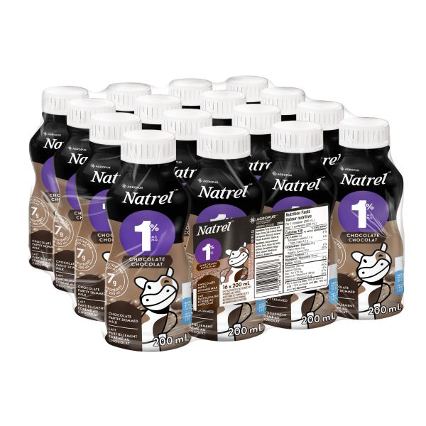 Lait au chocolat 1% M.G. | Agropur Cooperative | Aliments du Québec