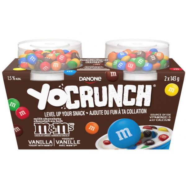 Vanilla yogurt with M&M`s | Danone Inc. | Aliments du Québec