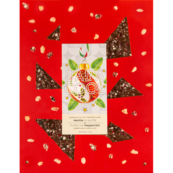 Tablette de chocolat croustillant Menthe riz soufflé | 9469 6192 Québec ...