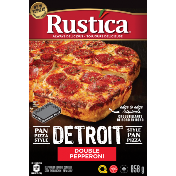 Rustica Pan-Pizza Style Detroit Pepperoni | Les Aliments Rustica Inc ...