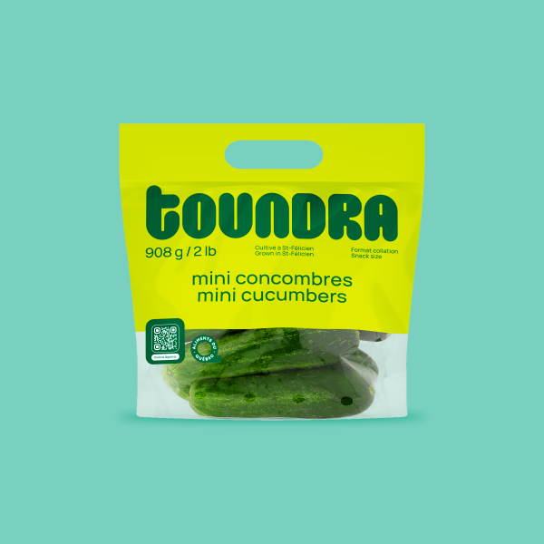 Mini concombres | Serres Toundra Inc. | Aliments du Québec
