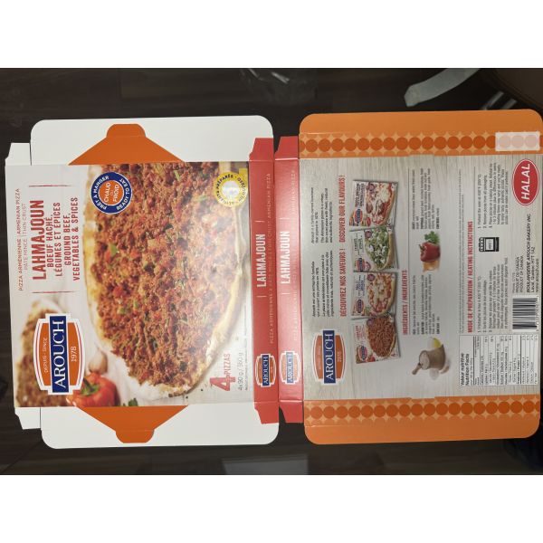 Pizza Arménienne Lahmajoun Regulière | Boulangerie Arouch Inc ...