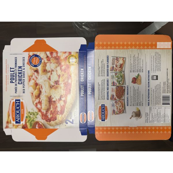 Pizza Poulet et Fromages | Boulangerie Arouch Inc. | Aliments du Québec
