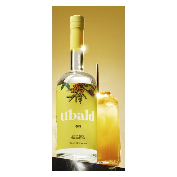 Gin fin Zesté | Ubald Distillerie | Aliments du Québec