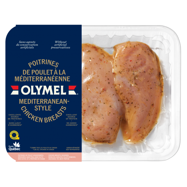 Mediterranean-Style Chicken Breasts, Seasoned, Boneless, Skinless ...