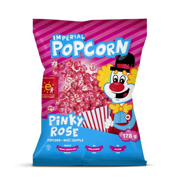 Popcorn rose | Imperial Snacking | Aliments du Québec