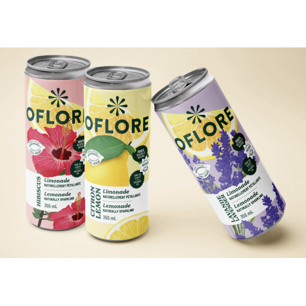 Hibiscus OFLORE Lemonade | OFLORE Lemonades | Aliments du Québec